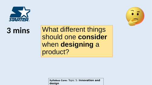 Writing a Design Specification Theory | Teaching Resources