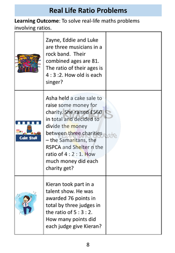 Ratio Workbook - Level 1 Maths Functional Skills | Teaching Resources