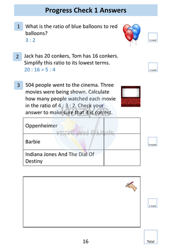 Ratio Workbook - Level 1 Maths Functional Skills | Teaching Resources