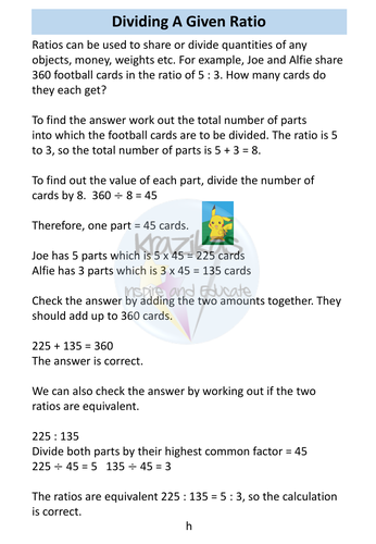Ratio Workbook - Level 1 Maths Functional Skills | Teaching Resources