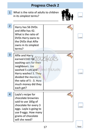 Ratio Workbook - Level 1 Maths Functional Skills | Teaching Resources