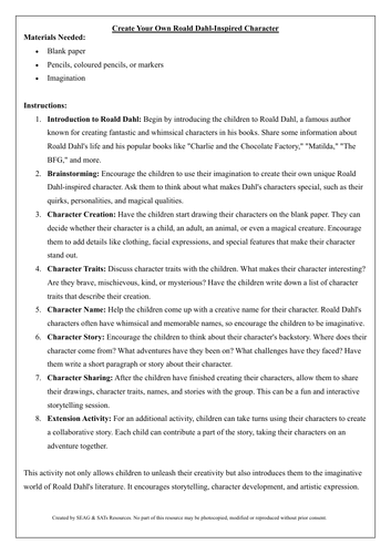 Roald Dahl Story Day 2023 | Teaching Resources