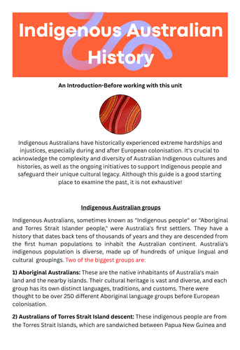 Introduction to Indigenous Australian History | Teaching Resources