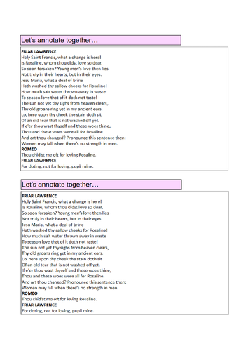 Romeo & Juliet: Full Scheme of Work | Teaching Resources