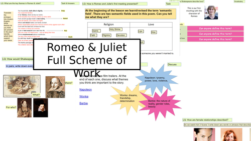 Romeo & Juliet: Full Scheme of Work | Teaching Resources