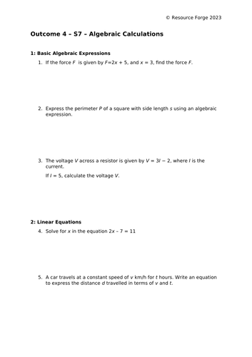 Engineering Maths - Algebra: Equations and Factorisation | Teaching ... Engineering Maths - Algebra: Equations and Factorisation | Teaching ...