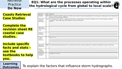 Edexcel A Level Geography Water EQ1 Lessons & Resources | Teaching ...