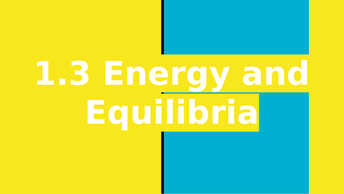 ESS (IBDP) 1.3 energy and energy and equilibria unit of work | Teaching ...