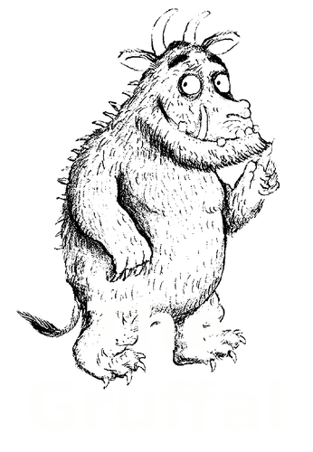 Julia Donaldson The Gruffalo - 10 x Coloring Sheets Colouring Pages ...