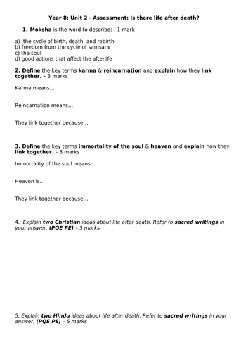 Life After Death: Complete Unit (RE/RS) | Teaching Resources