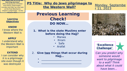 Pilgrimages: Complete Unit (RE/RS) | Teaching Resources