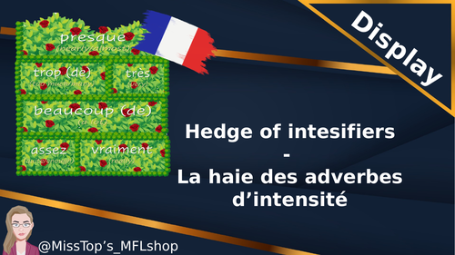 French Display - Connectives and intensifiers | Teaching Resources