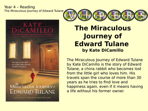 The Miraculous Journey of Edward Tulane VIPERS Comprehension PowerPoint ...