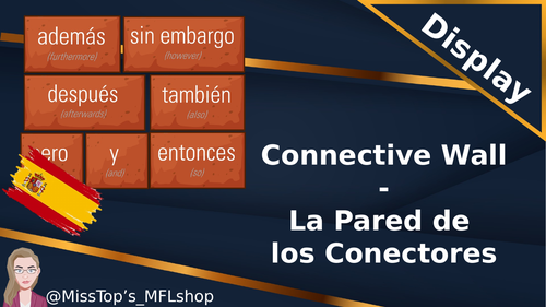 Spanish Wall of connectives - Display | Teaching Resources