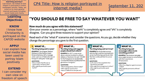 Religion & Media (Complete Unit) | Teaching Resources