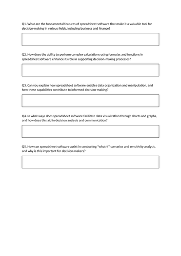 BTEC LEVEL 3 IT - Unit 5: Data Modelling Assignment A | Teaching Resources