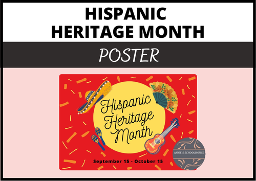 Hispanic Heritage Month Poster | Teaching Resources