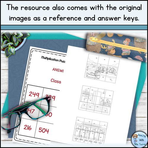 Multi-Digit Multiplication Puzzles | 2-Digit by 1-Digit | Teaching ...