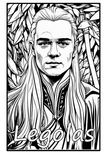 The Lord of the Rings Main Character Colouring / Coloring Pages ...