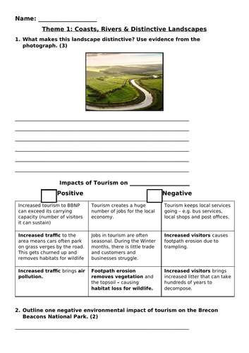 WJEC GCSE Theme 1: Rivers & Coasts Revision Resource & 4x Lessons ...