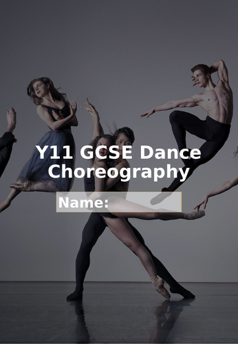 GCSE Dance Choreography Booklet | Teaching Resources