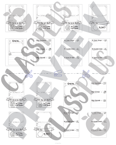 Día de los Abuelos Manualidad y Tarjeta, Actividad de Escritura ...