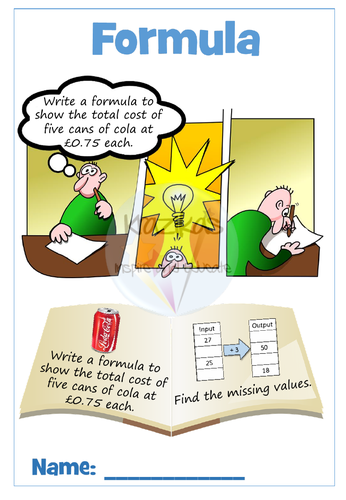 Formula Workbook - Level 1 Maths Functional Skills | Teaching Resources