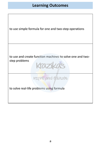 Formula Workbook - Level 1 Maths Functional Skills | Teaching Resources