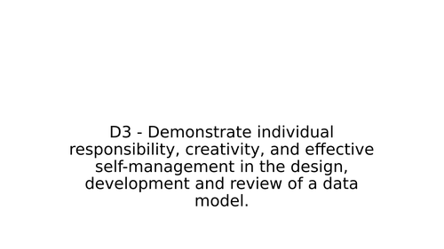 BTEC IT LEVEL 3 - Unit 5 - Data Modelling: Learning Aim B&C | Teaching ...