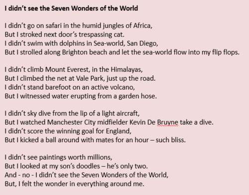 First week back poetry | Teaching Resources