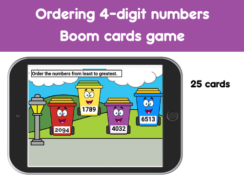 Ordering 4digit numbers | Teaching Resources