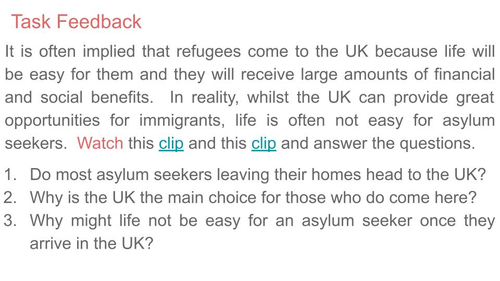Refugees, Asylum Seekers & Immigration | Teaching Resources