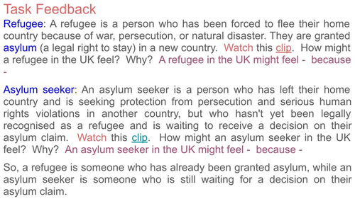 Refugees, Asylum Seekers & Immigration | Teaching Resources