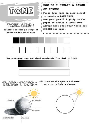 Introduction to tone worksheet / starter activity KS3 | Teaching Resources