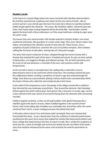 AQA GCSE English Language Paper 1 Jamaica Inn Creative reading ...