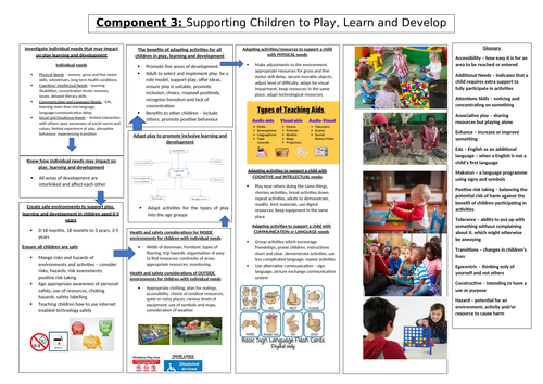 BTEC Child Development Knowledge Organiser | Teaching Resources