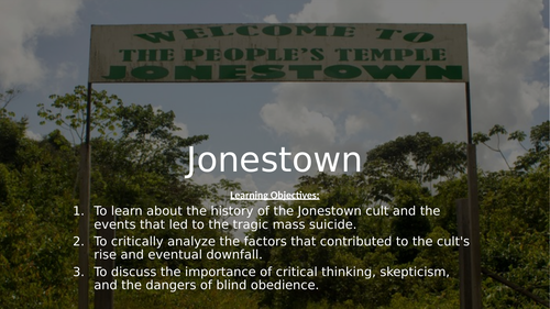 Jonestown | Teaching Resources