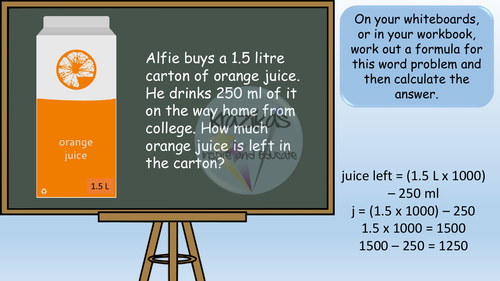 Formulas/Function Machines Powerpoint Lesson - Level 1 Maths Functional ...