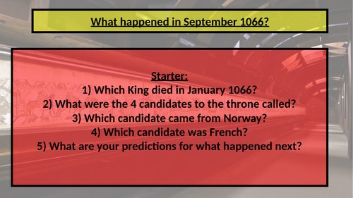 The Battle of Fulford and Stamford Bridge 1066 | Teaching Resources