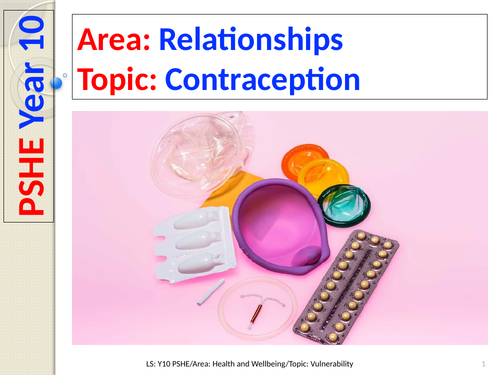 Contraception _PSHE_Year 10 | Teaching Resources