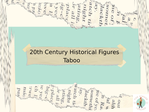 Historical Figures Taboo-Europe Edition | Teaching Resources