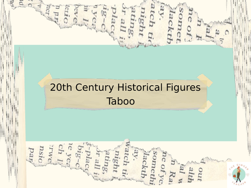 Historical Taboo-USA Edition | Teaching Resources