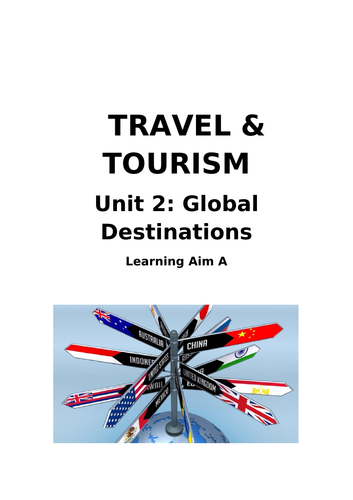 BTEC Unit 2 Global Destinations | Teaching Resources