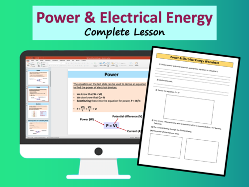 Power & Electrical Energy - A Level Physics | Teaching Resources