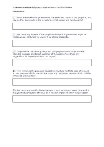 IT BTEC LEVEL 3 - Unit 6: Web Development - Learning Aim B | Teaching ...