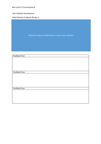 IT BTEC LEVEL 3 - Unit 6: Web Development - Learning Aim B | Teaching ...