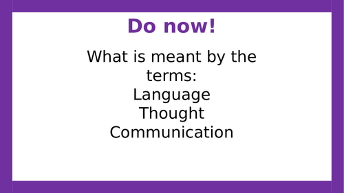 AQA GCSE Psychology: Piaget’s Theory that Language depends on Thought ...