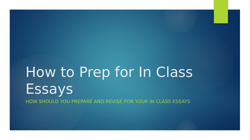 A-Level Study Skills: How to Prep for In Class Timed Essays | Teaching ...