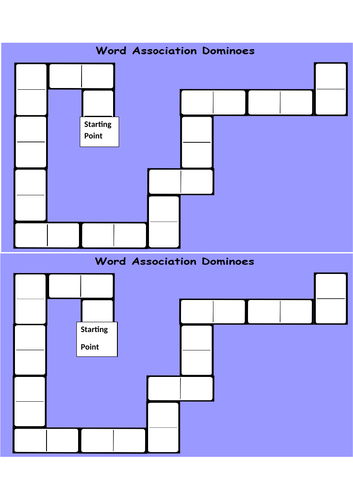 English Language Starter: Dominoes Word Association Game | Teaching ...