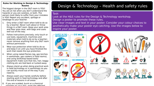 Workshop safety poster | Teaching Resources